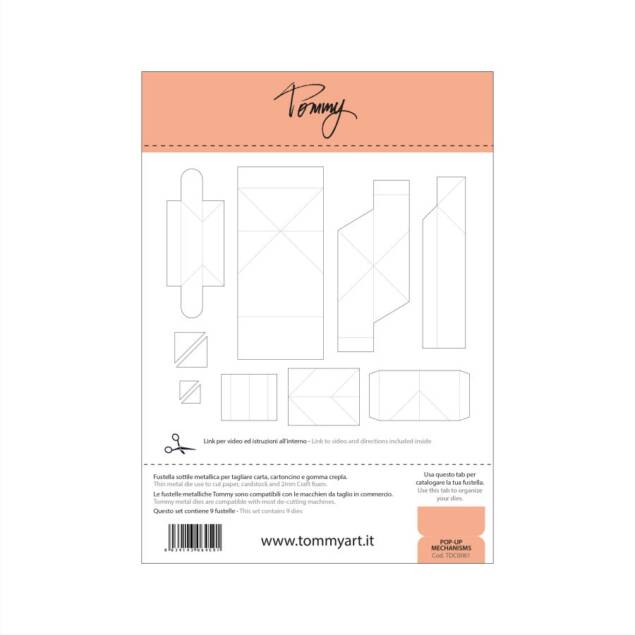 TOMMY ART - Fustella Pop-up mechanism - Il Negozio della mamma di Cle