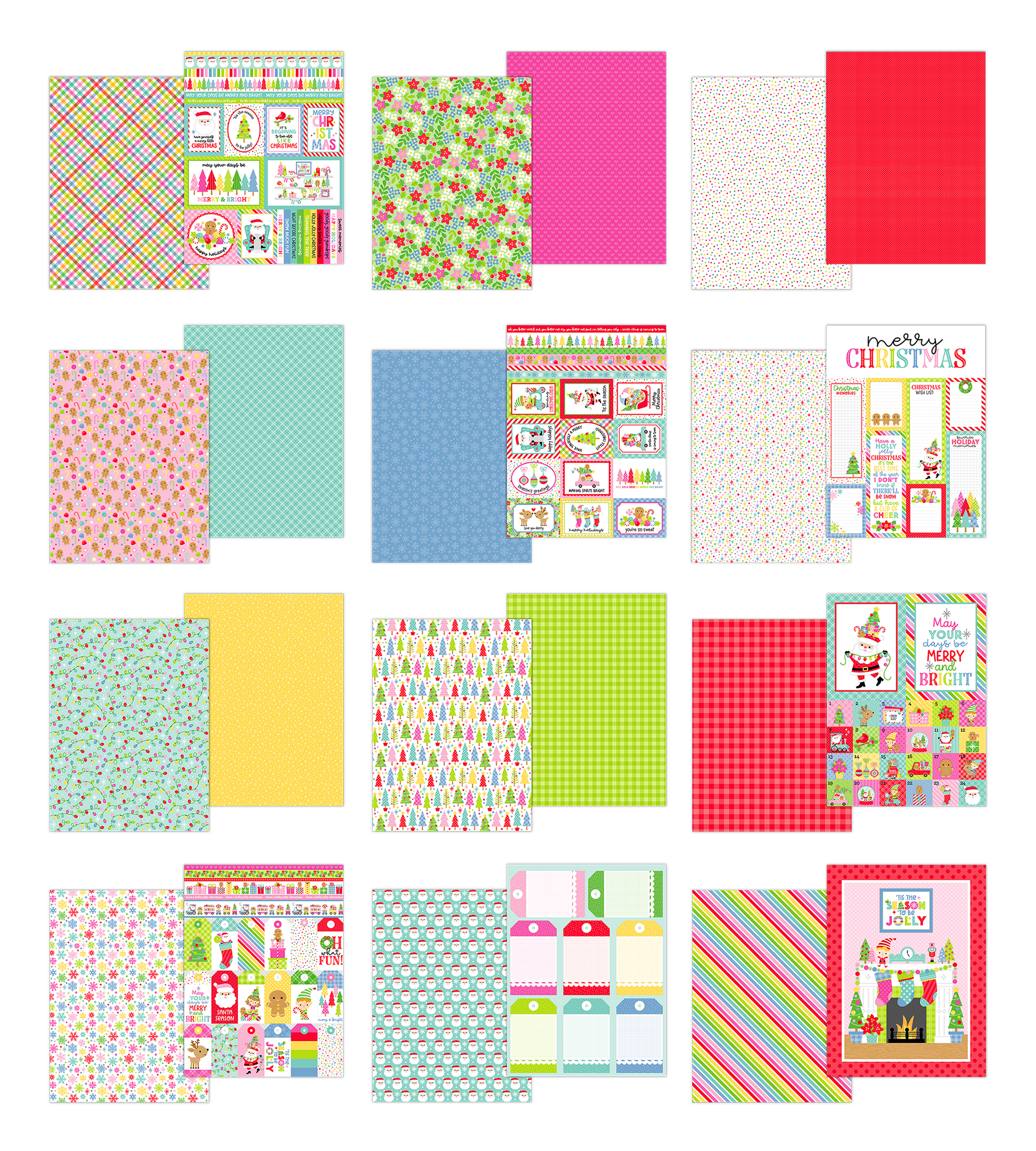 Doodlebug design - Collezione oh what fun - 6x8 paper pad - Il Negozio ...