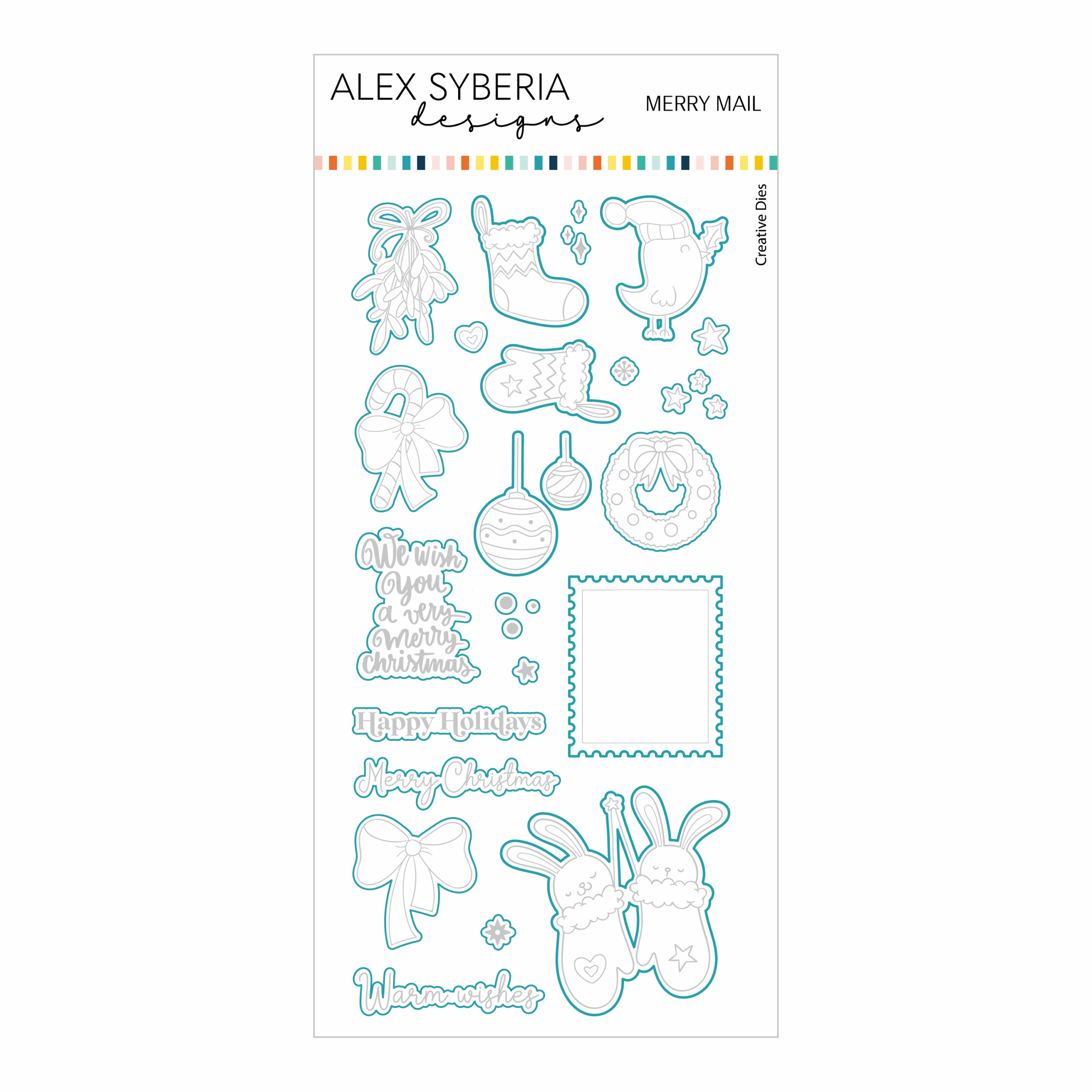 Alex Syberia Designs - Merry Mail Die Set 4*8 - Il Negozio della mamma ...