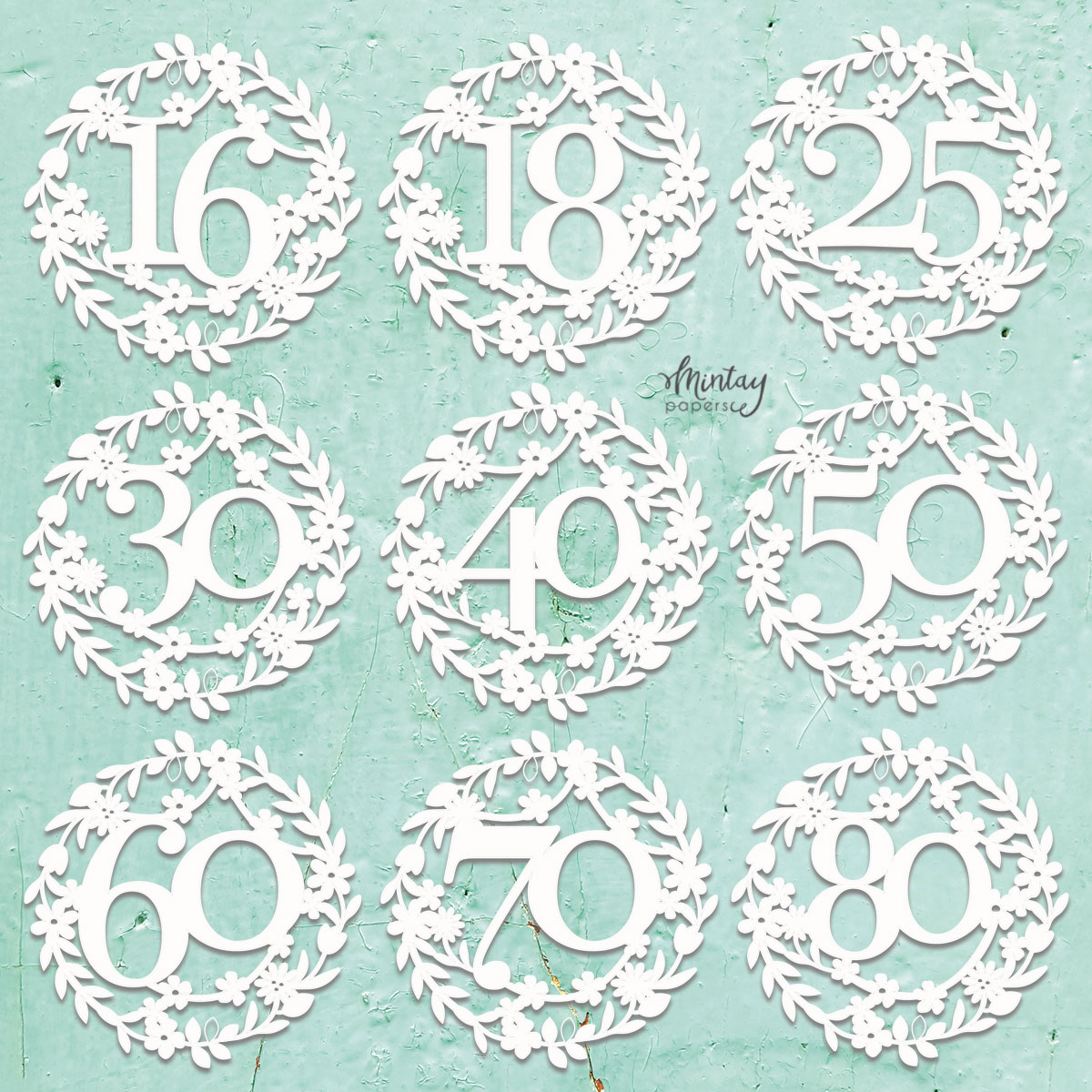 MINTAY - Chippies - Decor - Jubilee Numbers - Il Negozio della mamma di Cle