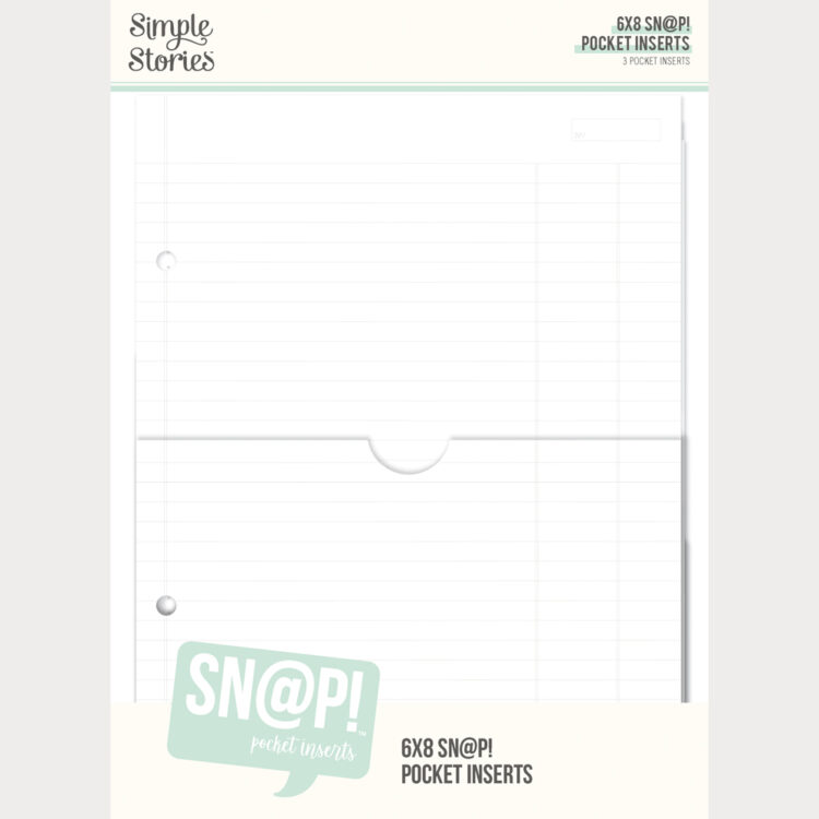 SIMPLE STORIES - New SNAP Products - 6x8 SN@P! - Pocket Binder Inserts ...