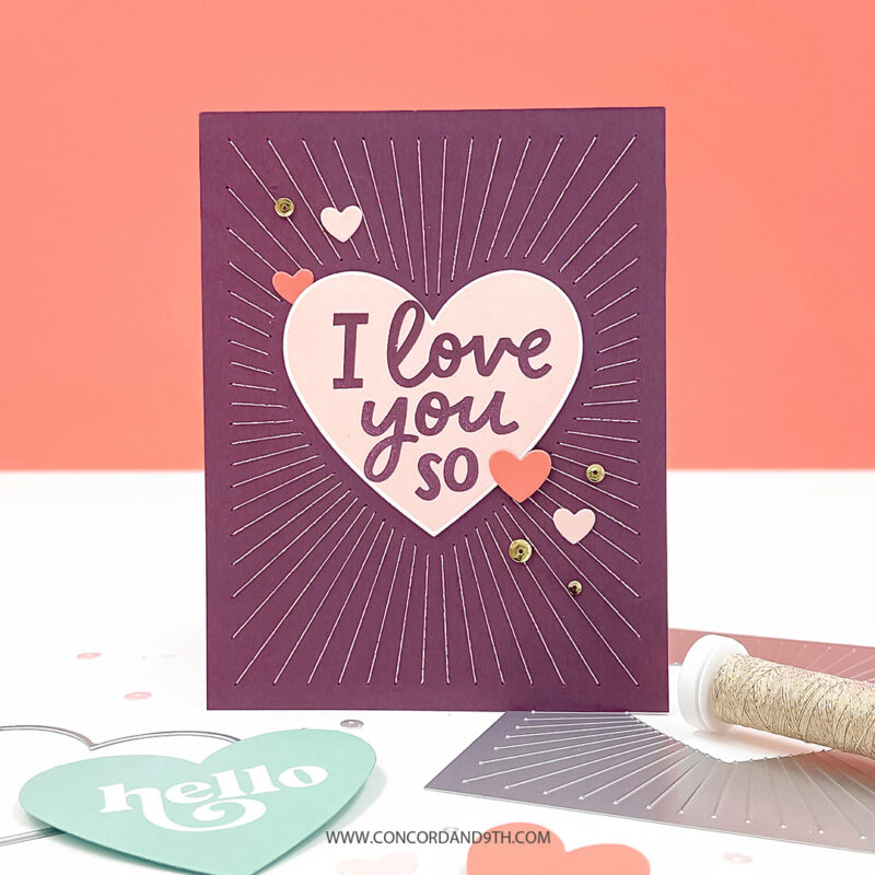 Concord & 9th – Radiant Heart Stamp Set (4 x 6) - Il Negozio della ...