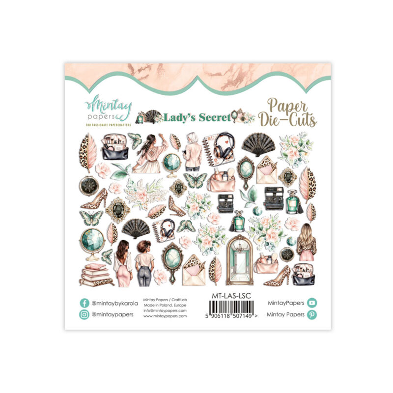 Mintay - Paper Die-Cuts - Lady's Secret, 60 pcs - Il Negozio della ...
