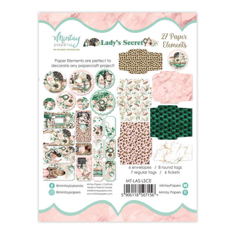 Mintay - Paper Elements - Lady's Secret, 27 pcs - Il Negozio della ...