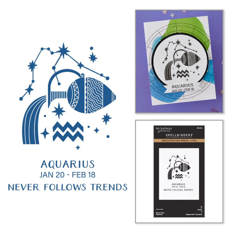 SPELLBINDERS - Collezione Block Print Zodiacs - Aquarius Registration ...