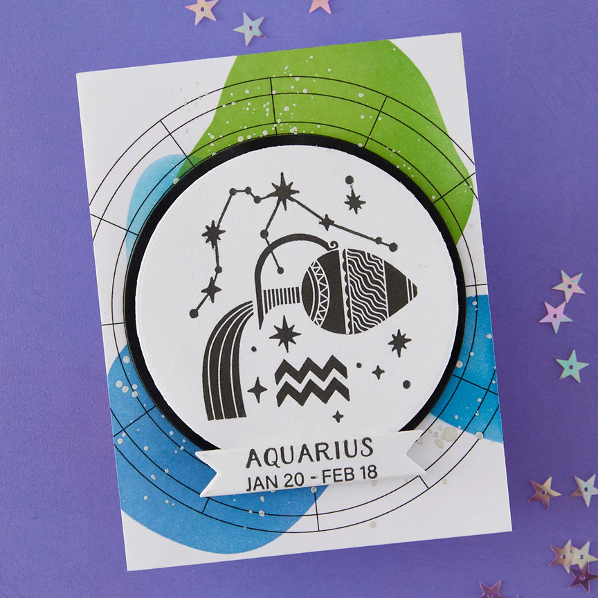 SPELLBINDERS - Collezione Block Print Zodiacs - Aquarius Registration ...