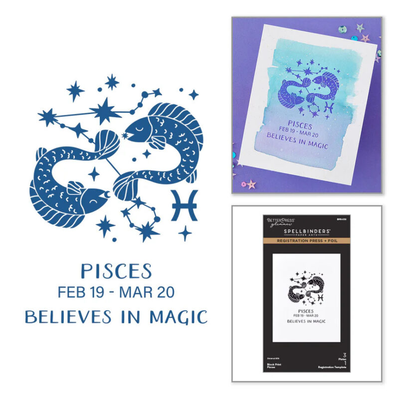 SPELLBINDERS - Collezione Block Print Zodiacs - Pisces Registration ...