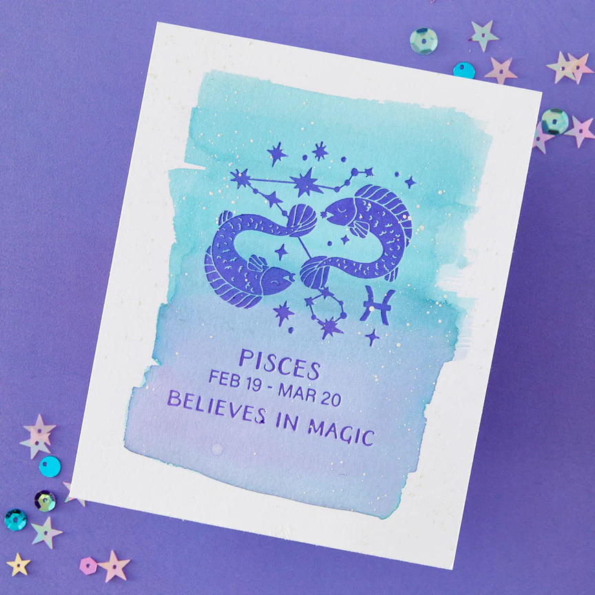 SPELLBINDERS - Collezione Block Print Zodiacs - Pisces Registration ...