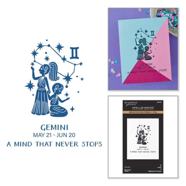 SPELLBINDERS - Collezione Block Print Zodiacs - Gemini Registration ...