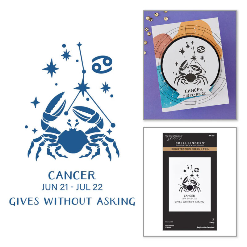 SPELLBINDERS - Collezione Block Print Zodiacs - Cancer Registration ...