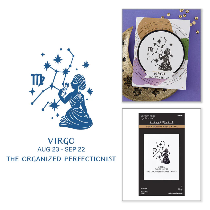 SPELLBINDERS - Collezione Block Print Zodiacs - Virgo Registration ...
