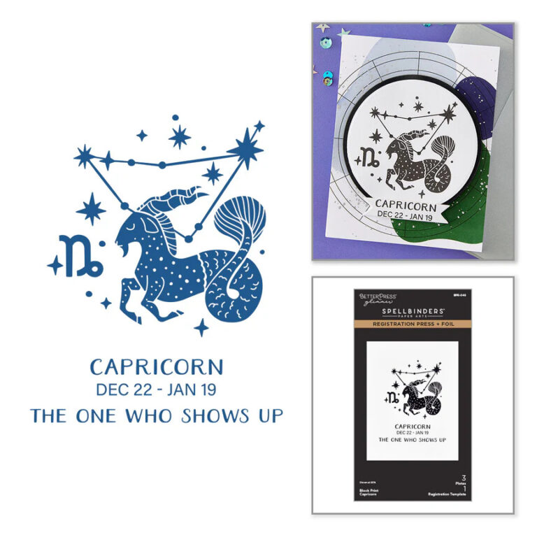 SPELLBINDERS - Collezione Block Print Zodiacs - Capricorn Registration ...