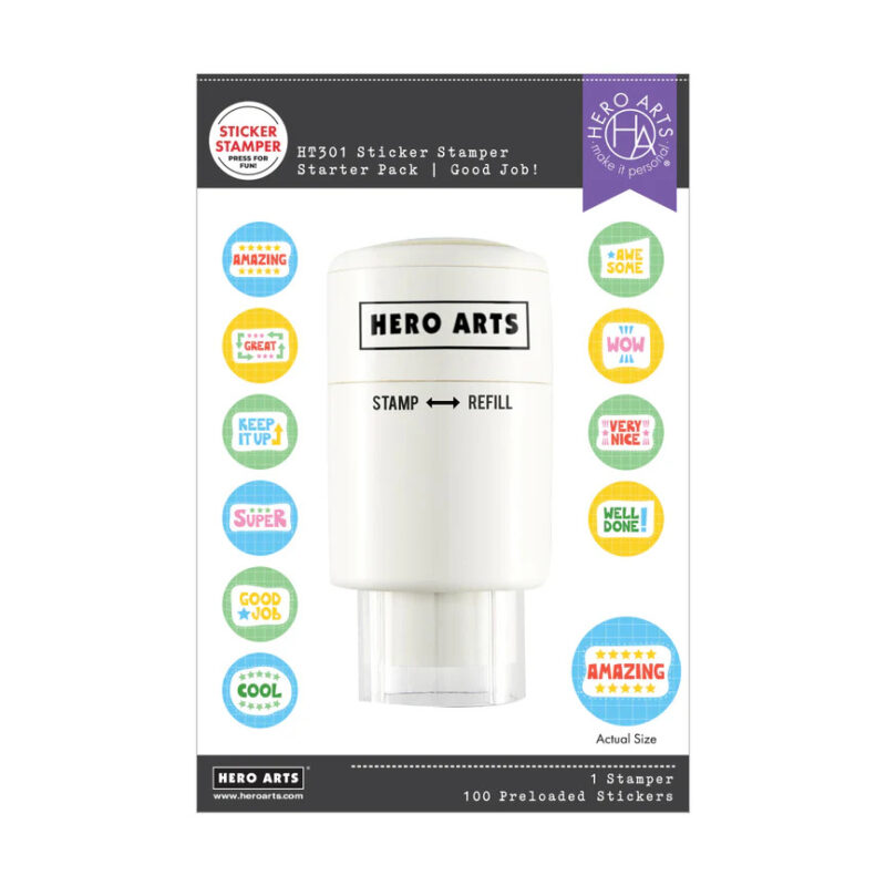 Hero Arts Good Job Sticker Stamper Starter Pack - Il Negozio della ...
